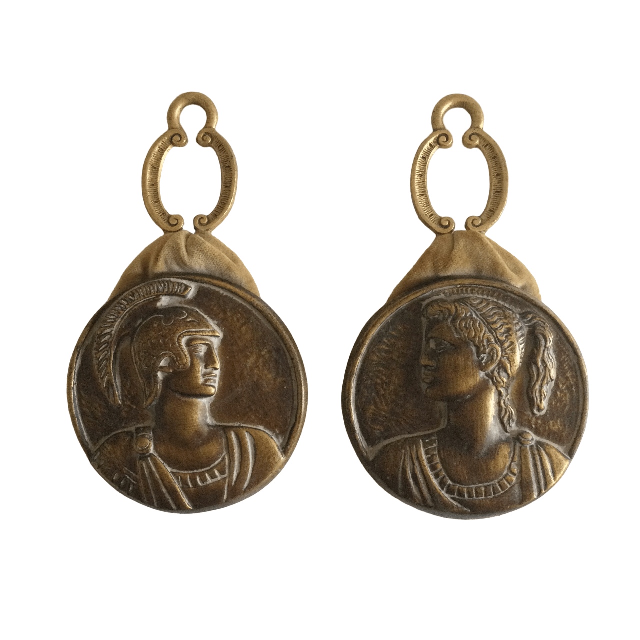 [SOLD] Pair of Italian Roman Plaster Medallion Wall Plaques » Tookey Buxton